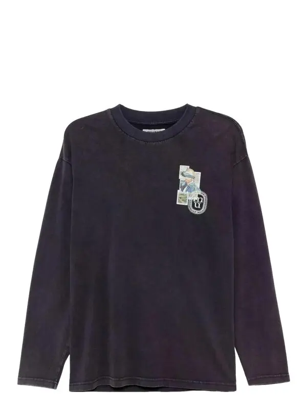 MUSIUM DIV. Logo-embroidered T-shirt - Purple