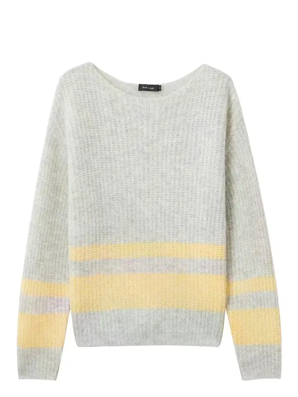 TOUT A COUP Rib-knit Sweater - Grey