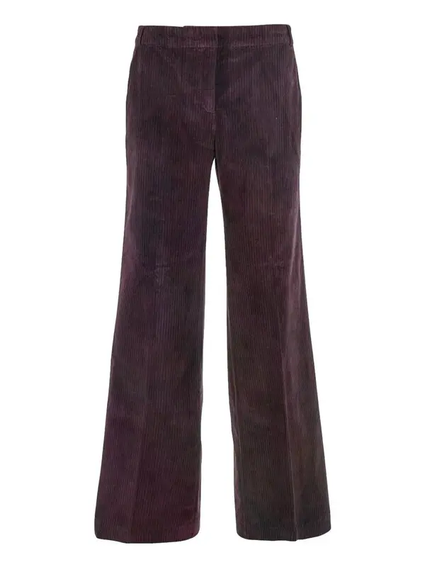 Ba&sh Vily Corduroy Flared Trousers - Purple