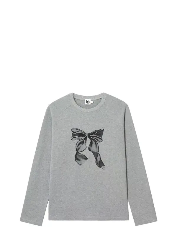 B+AB Bow-print Sweatshirt - Grey