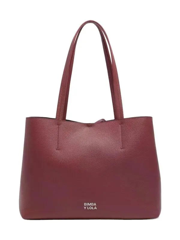 Bimba Y Lola Leather Shoulder Bag - Red