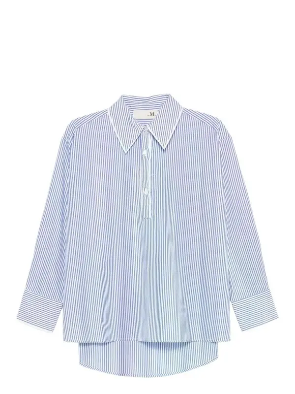 THE M Olivia Striped Shirt - Blue