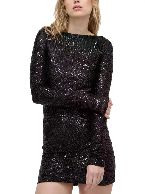 ANIYE BY Sequinned Backless Mini Dress - Black