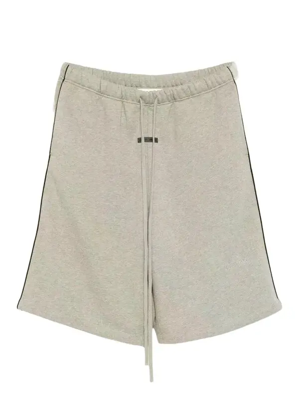 Fear Of God Logo Embroidered Shorts - Grey