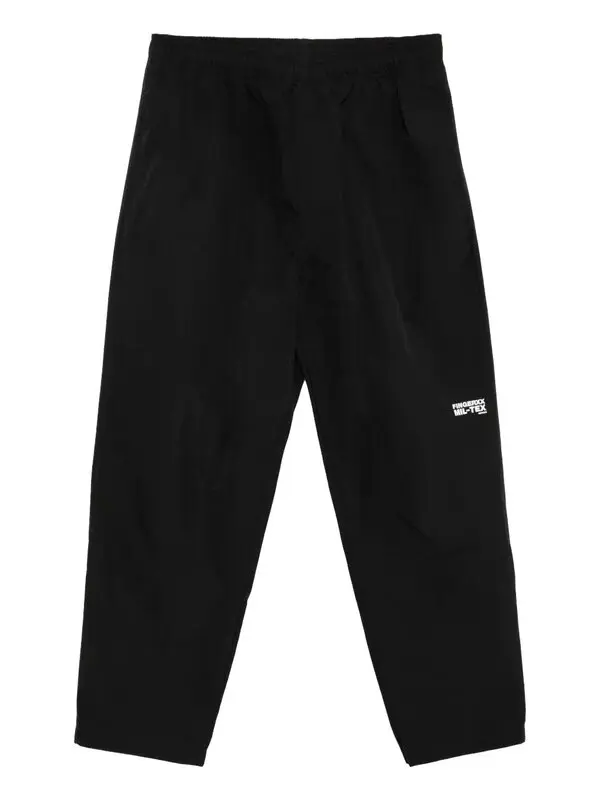 FINGERCROXX Logo-print Trousers - Black
