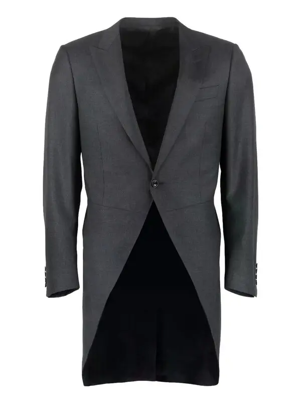 Canali Single-breasted Long-sleeve Jacket - Grey