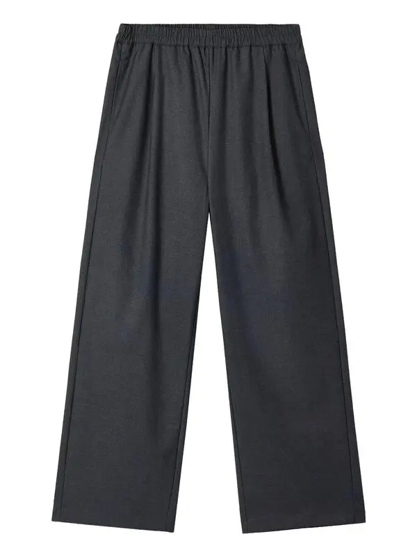 TOUT A COUP Pleated Trousers - Grey