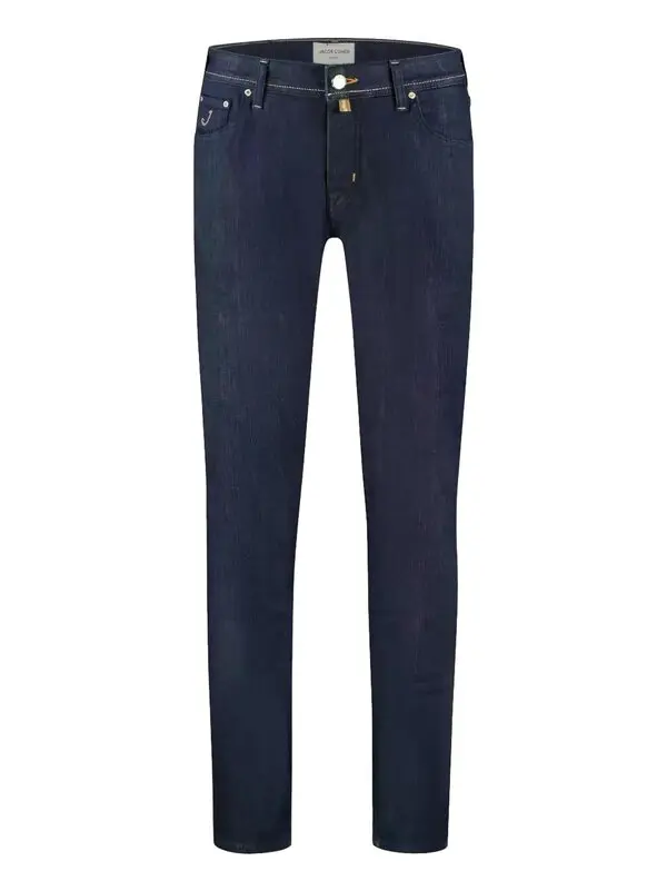 Jacob Cohen Five-pocket Jeans With Stitching Detail - Blue