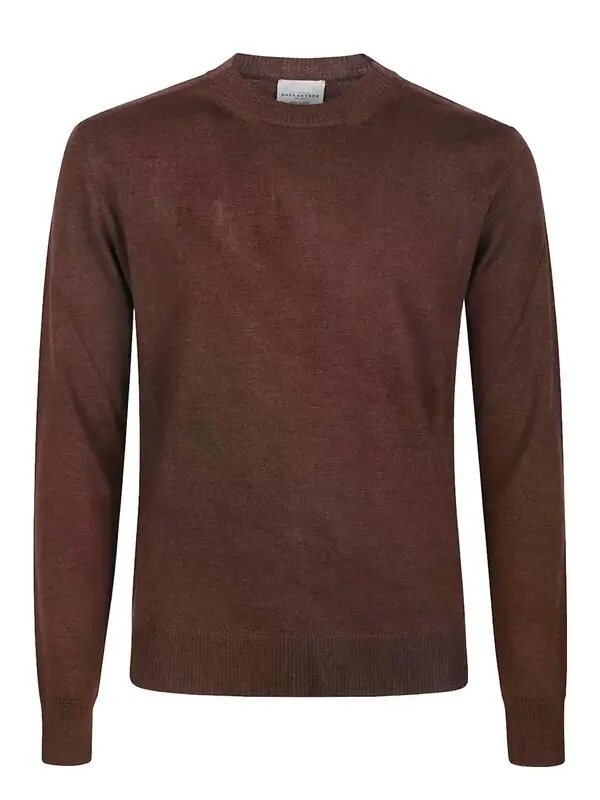 BALLANTYNE Merino Wool Crew-neck Sweater - Brown