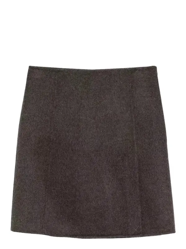 P.a.r.o.s.h Wool Mini Skirt - Brown