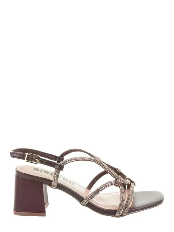 BIBI LOU Embellished Block-heel Sandals - Brown