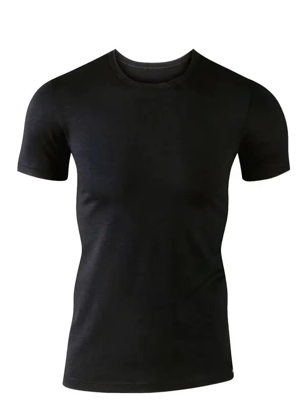 CALIDA Stretch-cotton T-shirt - Black