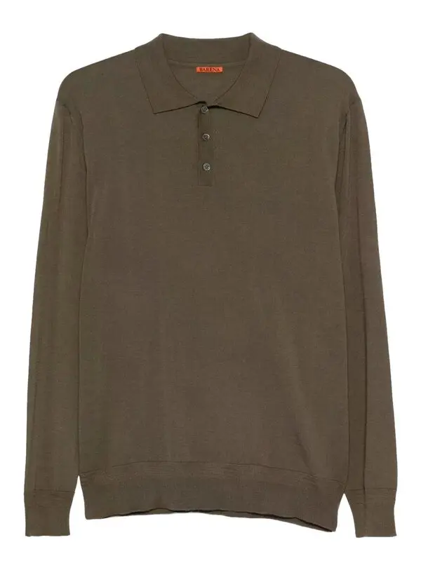 Barena Venezia Long-sleeve Polo Shirt - Green