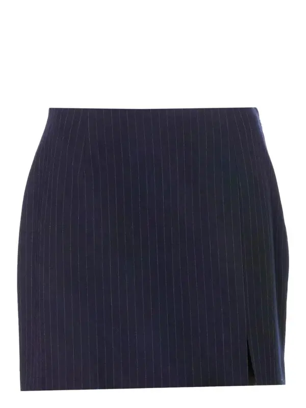 ANIYE BY Pinstripe Mini Skirt - Blue