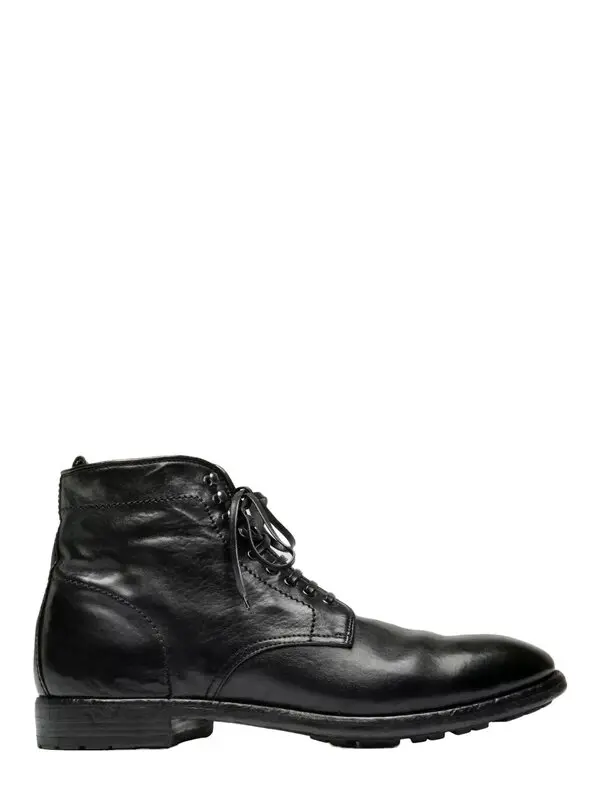 Officine Creative Prince Lace-up Leather Boots - Black