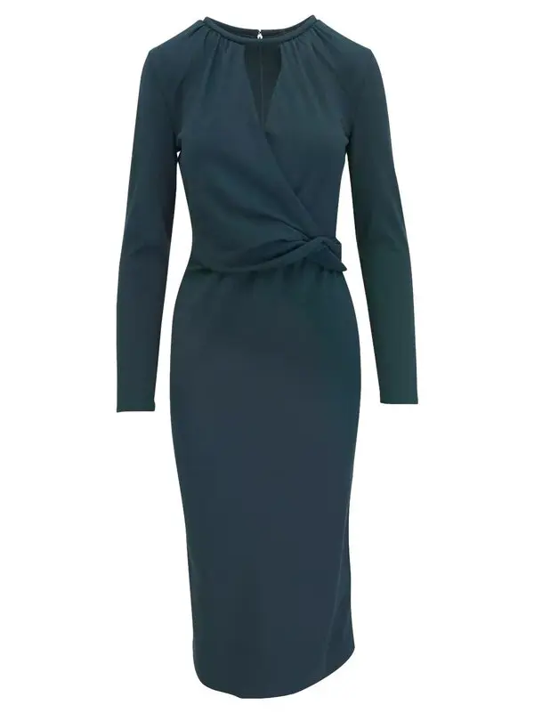 Giorgio Armani Draped Detailing Dress - Green