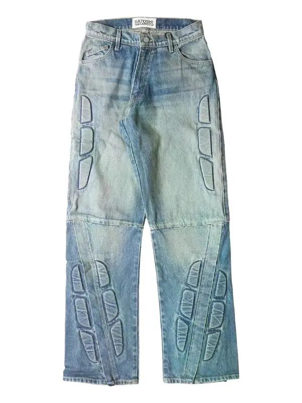 SATOSHI NAKAMOTO Wide-leg Jeans - Blue