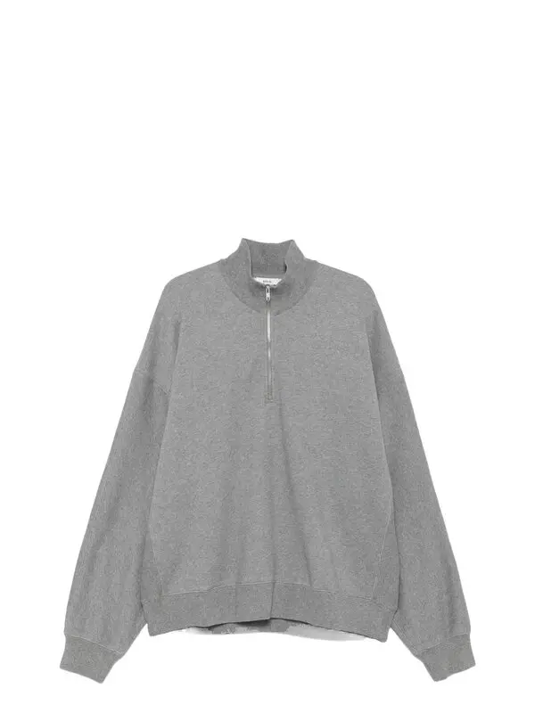 AGOLDE Half-zip High Neck Sweatshirt - Grey
