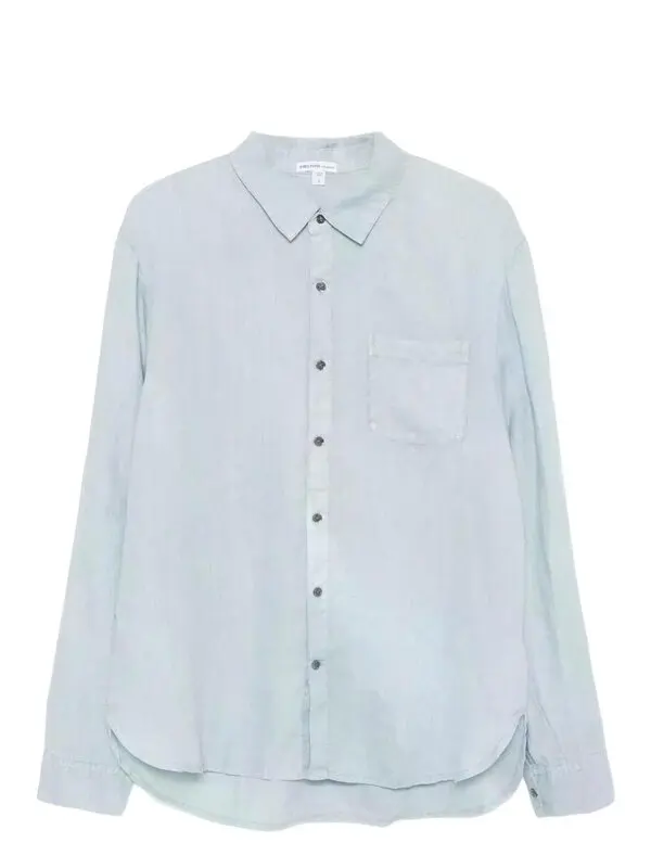 JAMES PERSE Lightweight Linen Shirt - Blue