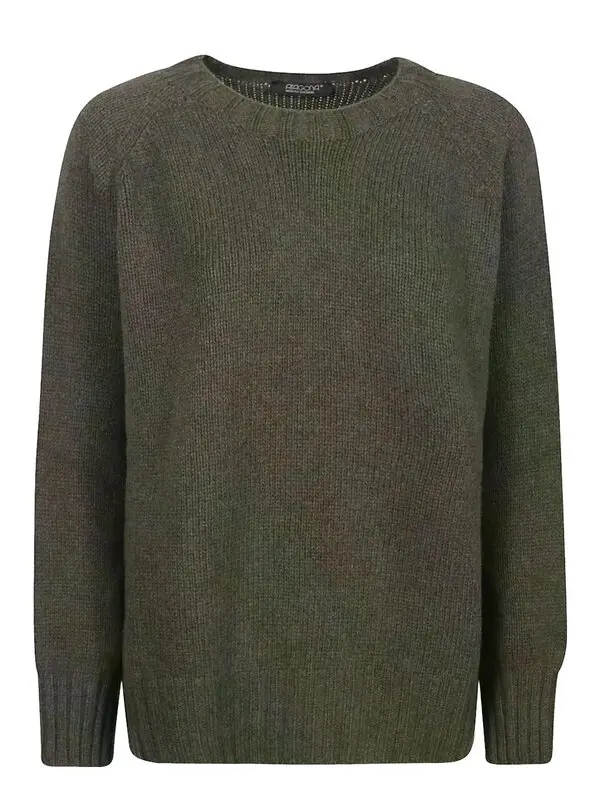 ARAGONA Raglan-sleeve Cashmere Sweater - Green
