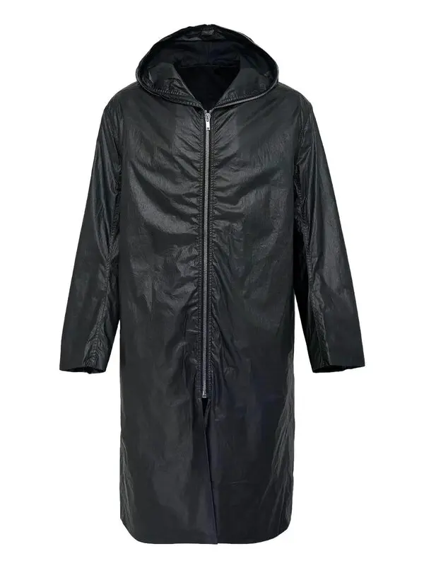 Rick Owens Mac Hooded Raincoat - Black