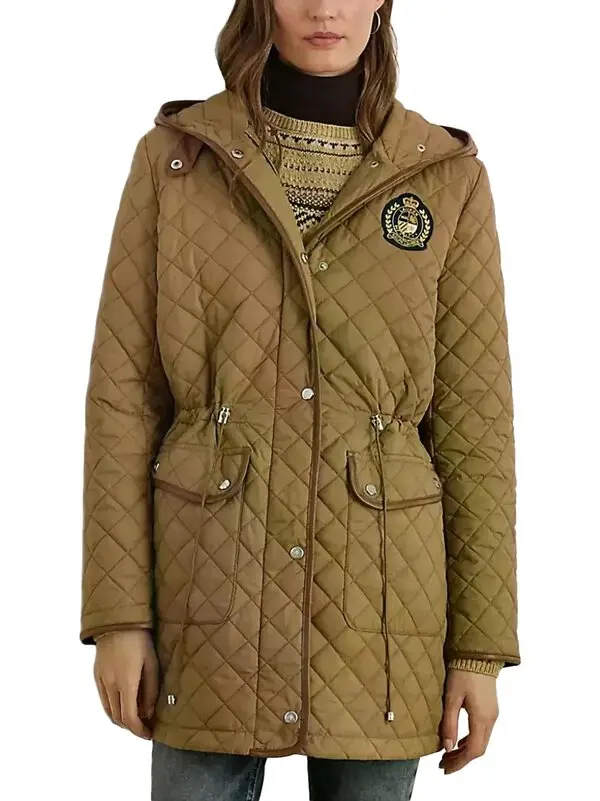 Ralph Lauren Quilted Hooded Jacket - Brown