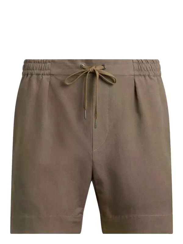 Ralph Lauren Pleated Drawstring Shorts - Neutrals
