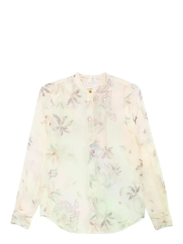 FORTE_FORTE Floral-print Shirt - Neutrals