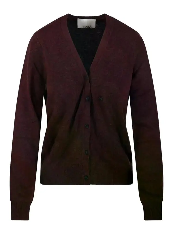 MARANT ETOILE Button-front V-neck Cardigan - Red