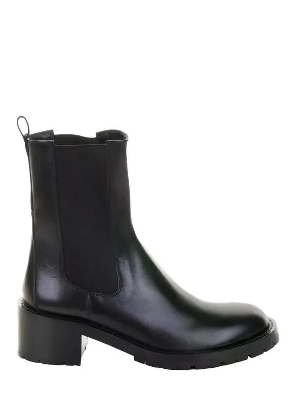 GUGLIELMO ROTTA Cole Ranch Leather Chelsea Boots - Black