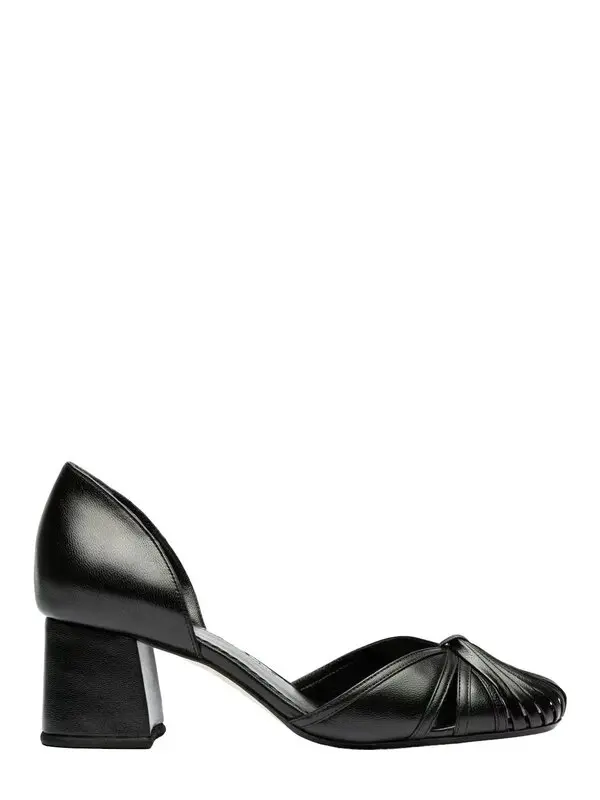 STUDIO CHOFAKIAN 40mm Cut-out Knot Pumps - Black