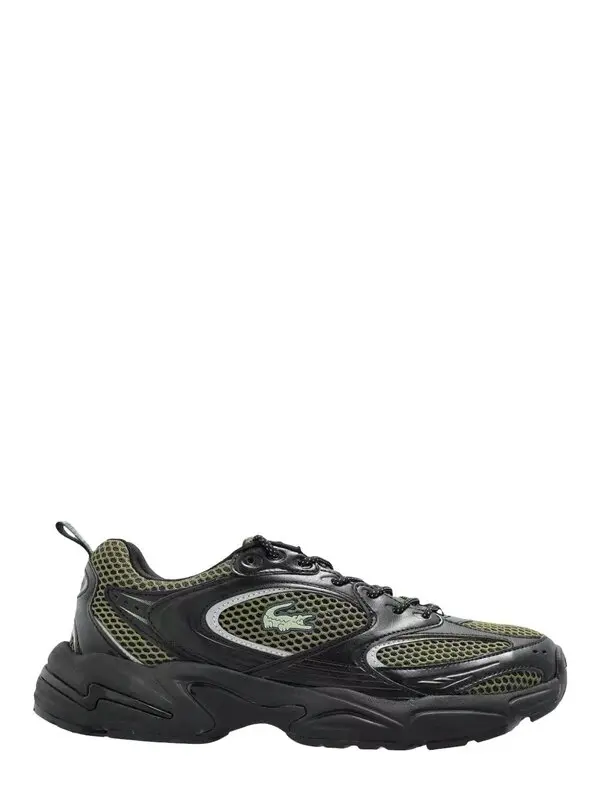 Lacoste Mesh-panelled Chunky-sole Sneakers - Black