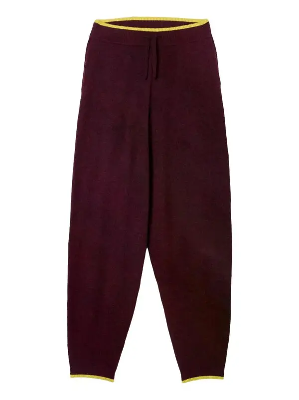 Sunnei Elastic-waistband Knit Trousers - Red