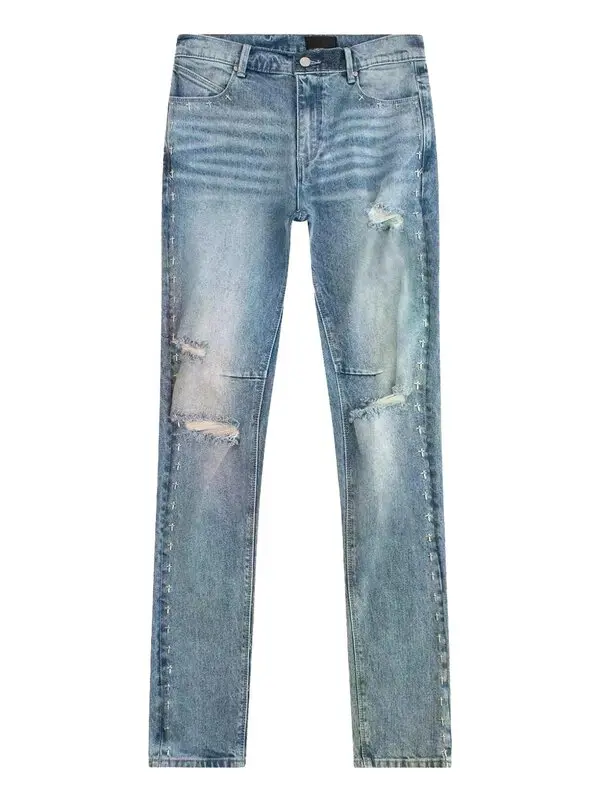 RtA Distressed Bootcut Jeans - Blue