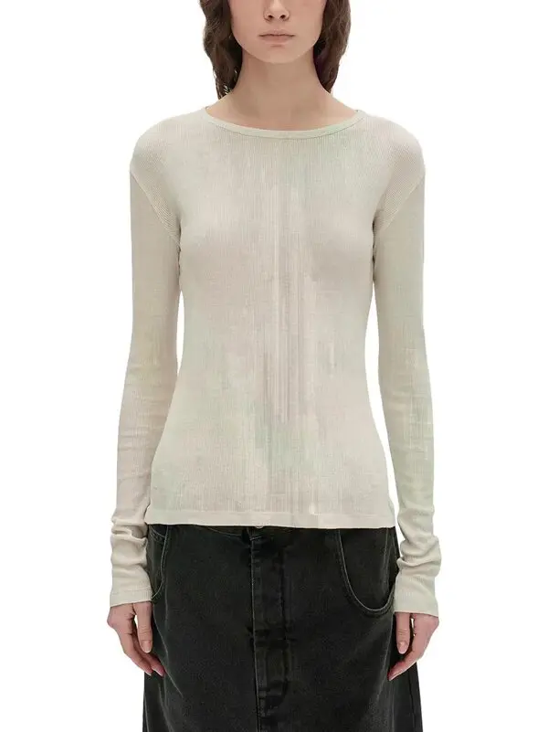 ANN DEMEULEMEESTER Long-sleeve T-shirt - Neutrals