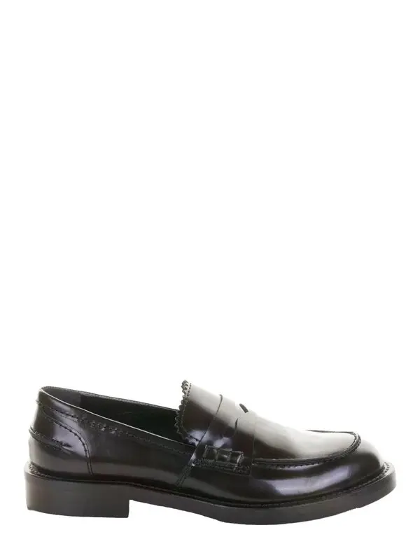 GUGLIELMO ROTTA Indio Leather Loafers - Black