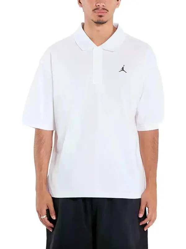 JORDAN Brooklyn Logo-print Polo Shirt - White