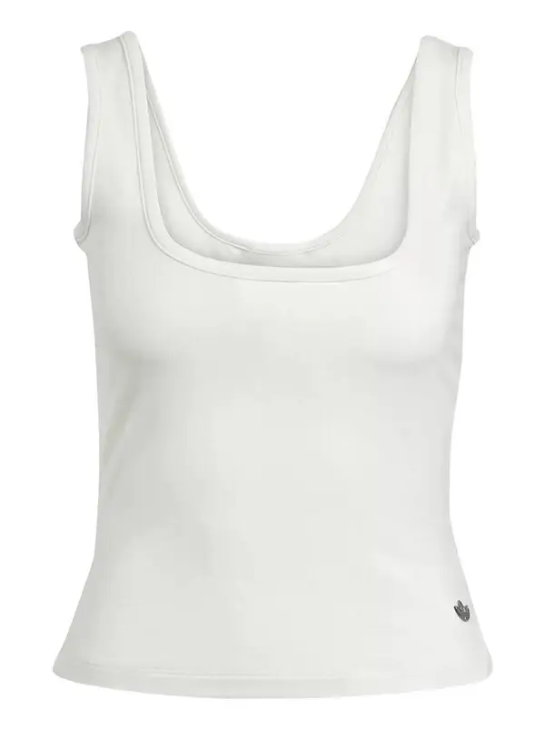 Adidas Square-neck Sleeveless Top - White