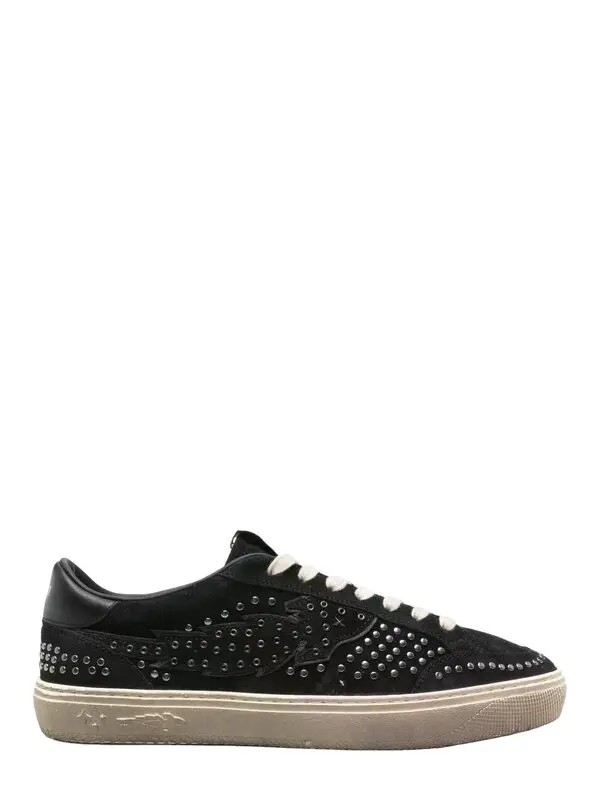 ENTERPRISE JAPAN Studded Suede Low-top Sneakers - Black