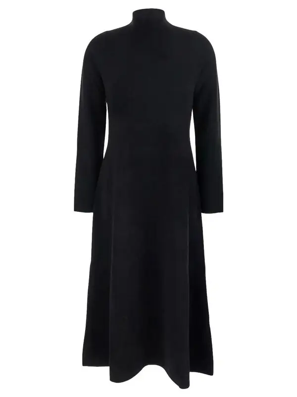 Antonelli Firenze High-neck Midi Dress - Black