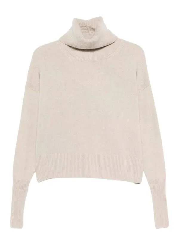 Incentive! Cashmere Cashmere Turtleneck Sweater - Neutrals