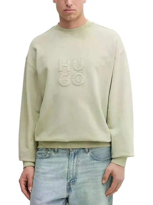 Hugo Logo-embroidered Sweatshirt - Green