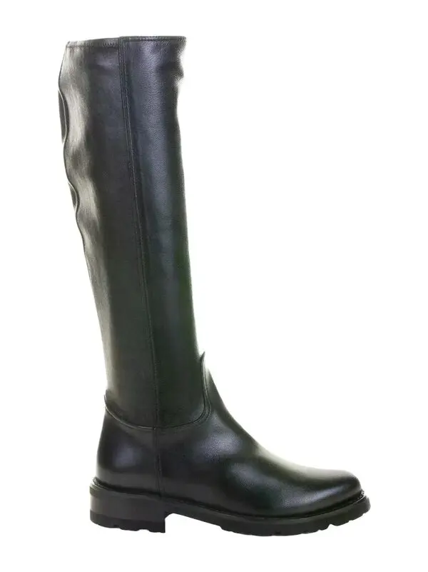 LORENZO MASIERO Leather Knee-high Boots - Black