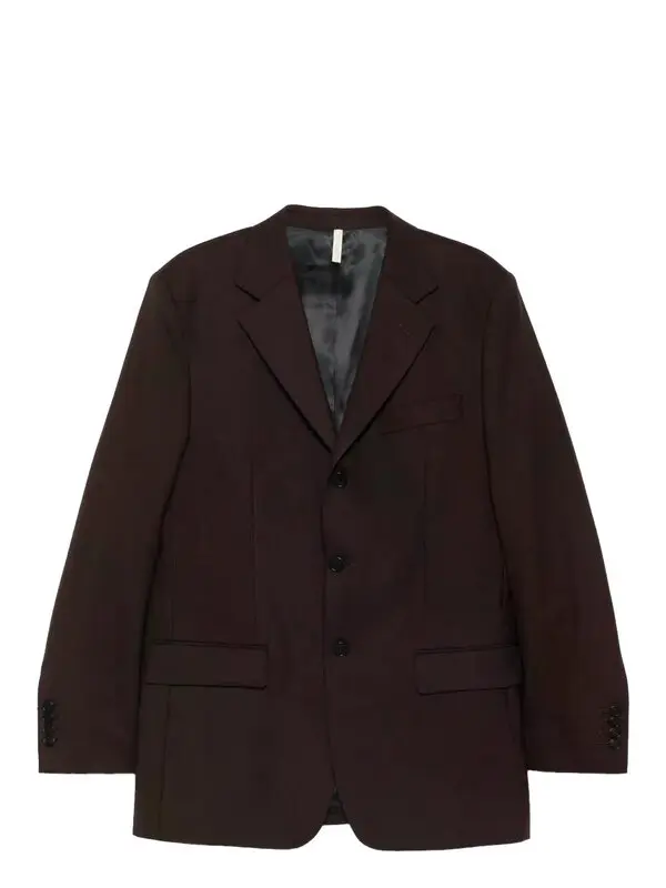 SUNFLOWER Three-button Notch-lapel Jacket - Brown