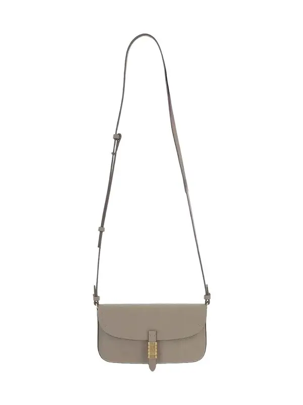 Pinko Flap-closure Leather Shoulder Bag - Neutrals