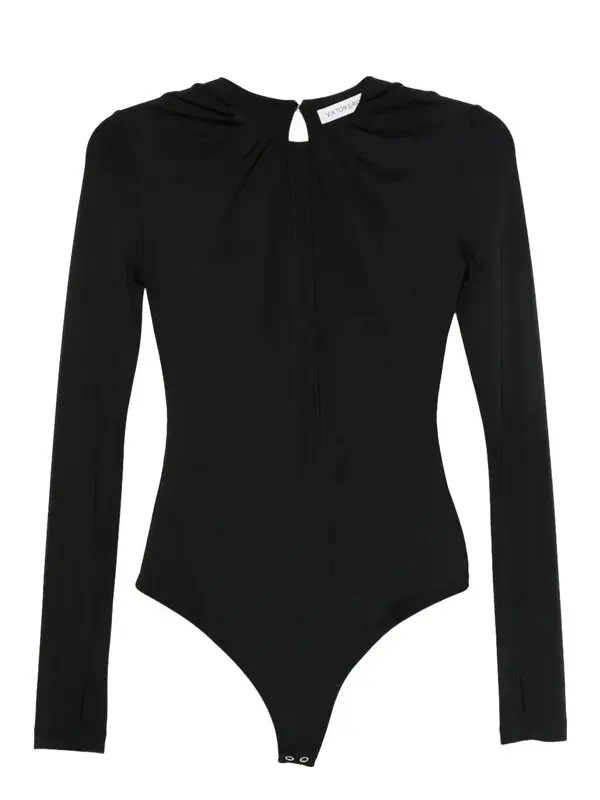 Viktor & Rolf Draped Bodysuit - Black