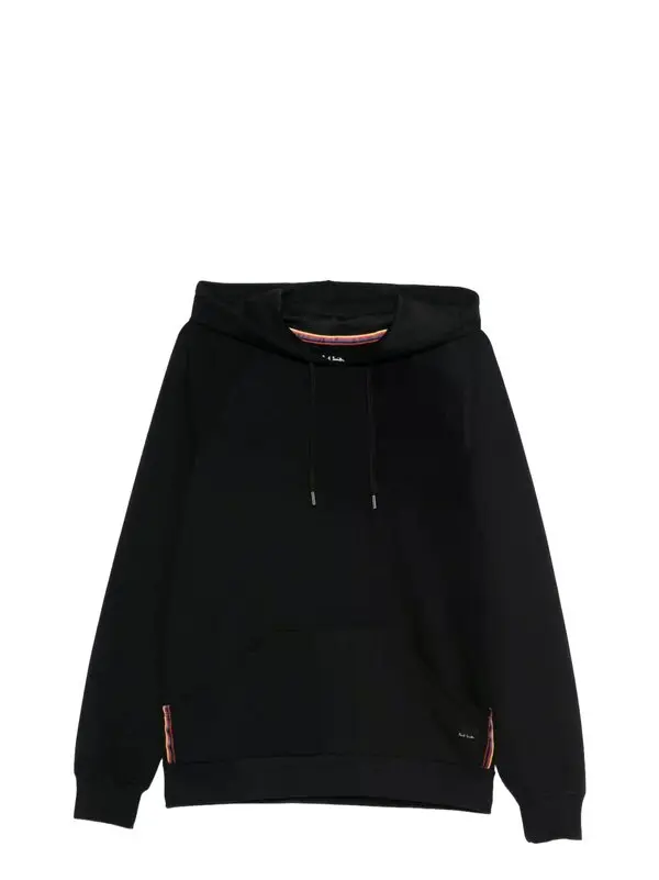 Paul Smith Striped-detail Hoodie - Black
