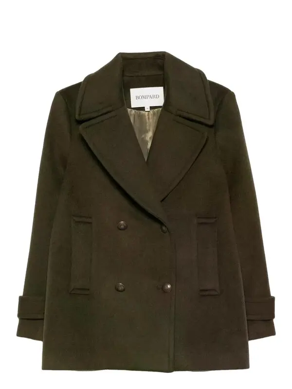 Eric Bompard Double-breasted Notched-lapel Jacket - Green