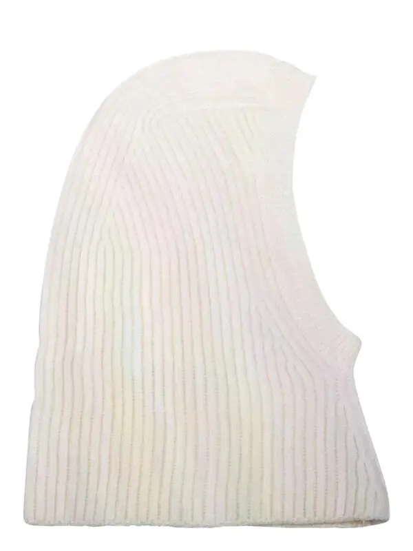 P.a.r.o.s.h Ribbed Knit Balaclava - White