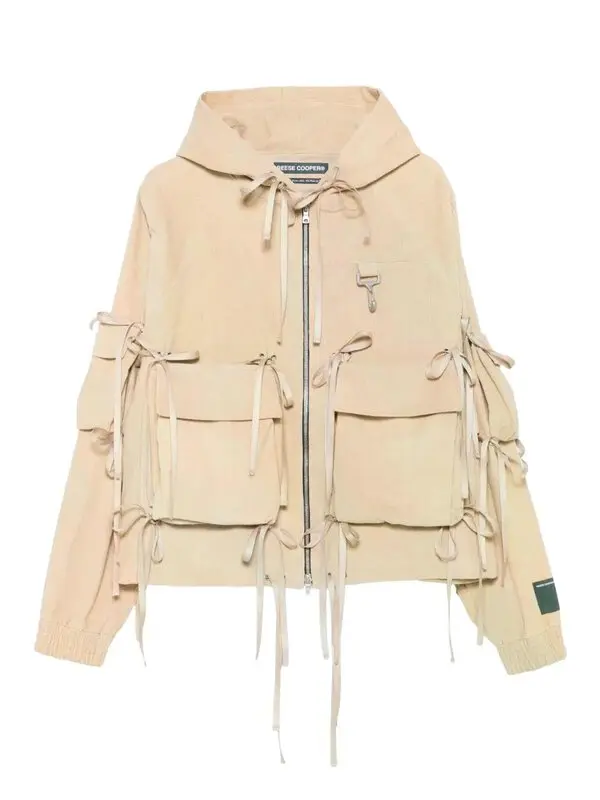 Reese Cooper Strap-detail Hooded Jacket - Neutrals